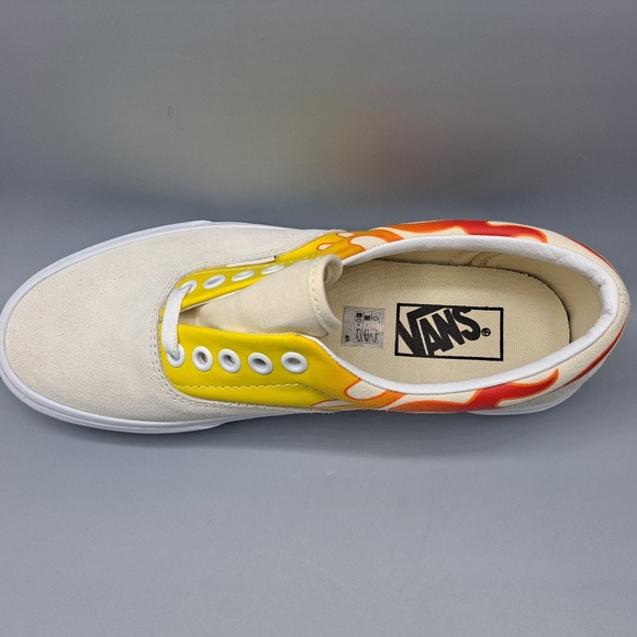 Vans | Shoes | New Vans Era Flame True White And Classic White Cream ...